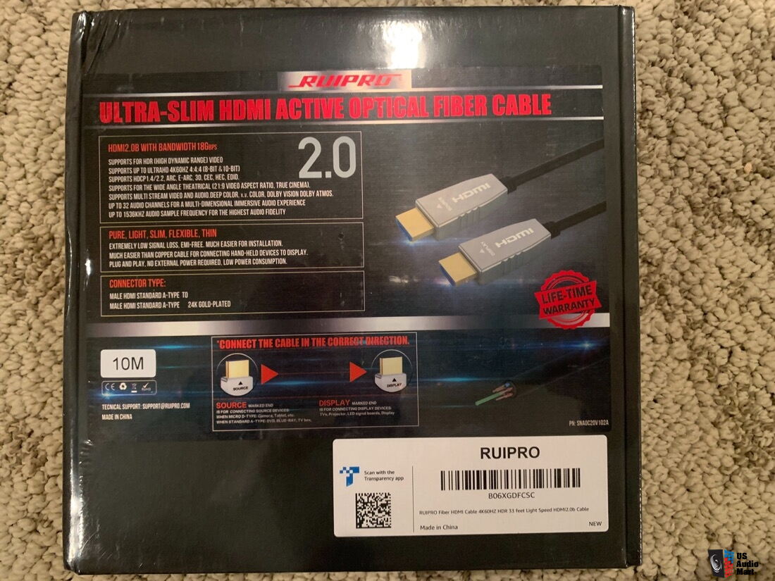 RUIPRO fiber HDMI 4 K Active cable Photo #3202034 - US Audio Mart