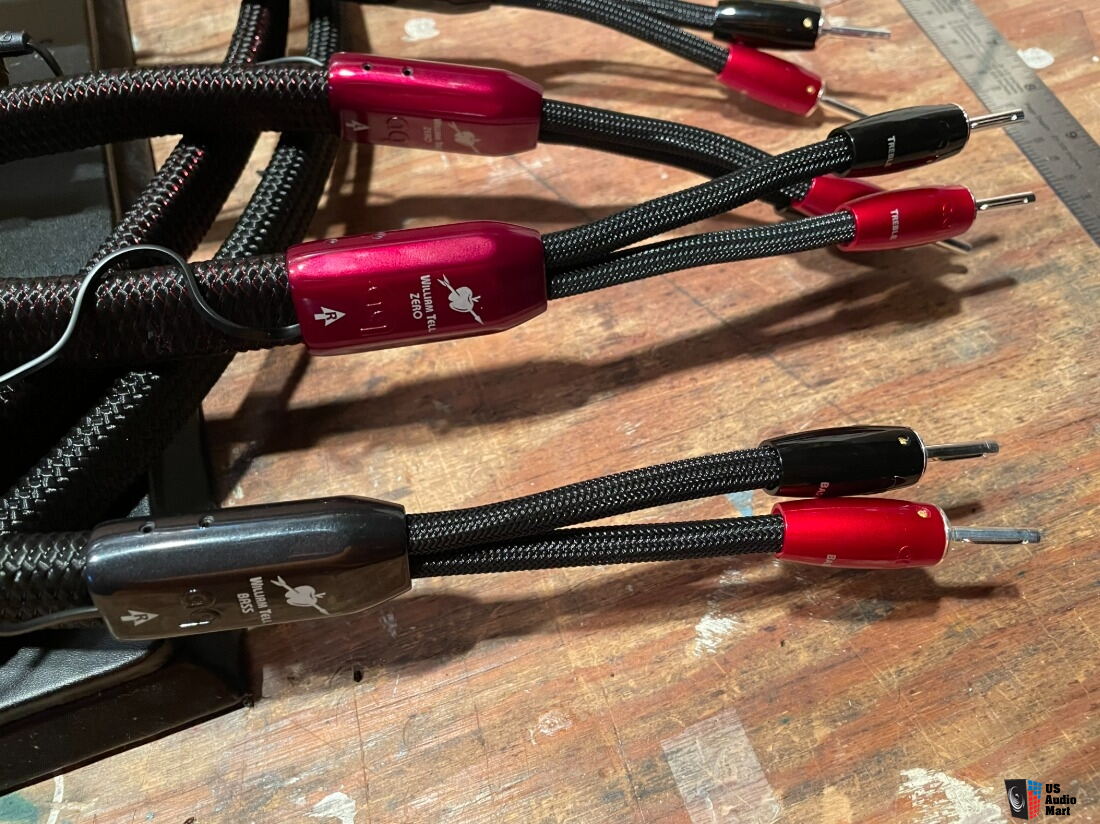 AudioQuest William Tell Zero + Bass Bi-Wire 10 ft. Bananas Like New ...