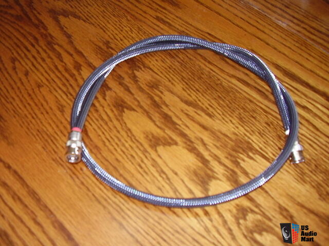 Transparent Premium Digital Audio Cable 1-Meter BNC both ends 75 Ohms ...