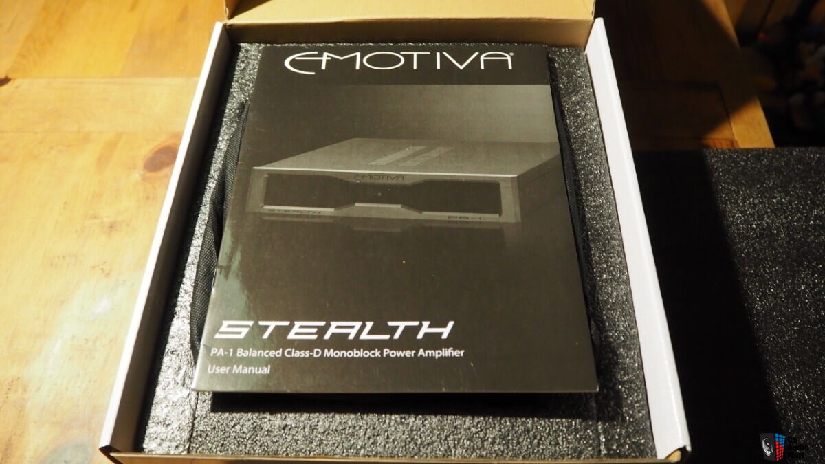 Emotiva X Series Stealth PA-1 Balanced Class-D Monoblock Power ...