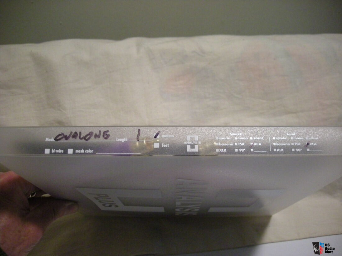 Analysis Plus Oval One RCA Interconnect Pair - 1M Photo #3235302 - UK ...
