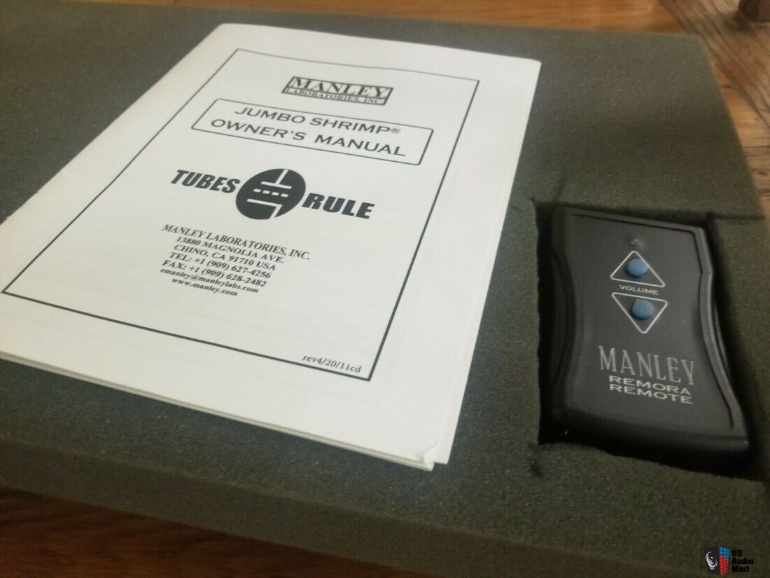 Rare Manley Jumbo Shrimp Tube PreAmplifier PreAmp Pre Amp Amplifier ...