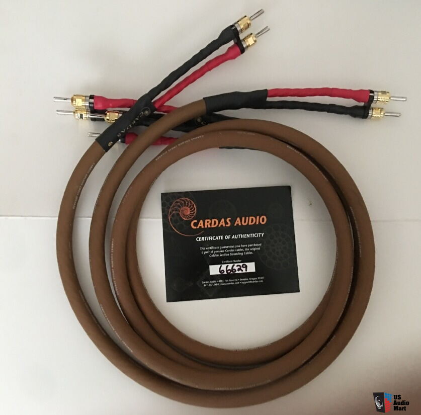 Cardas Golden Cross Speaker Cables, Banana Connectors, Latest Version ...