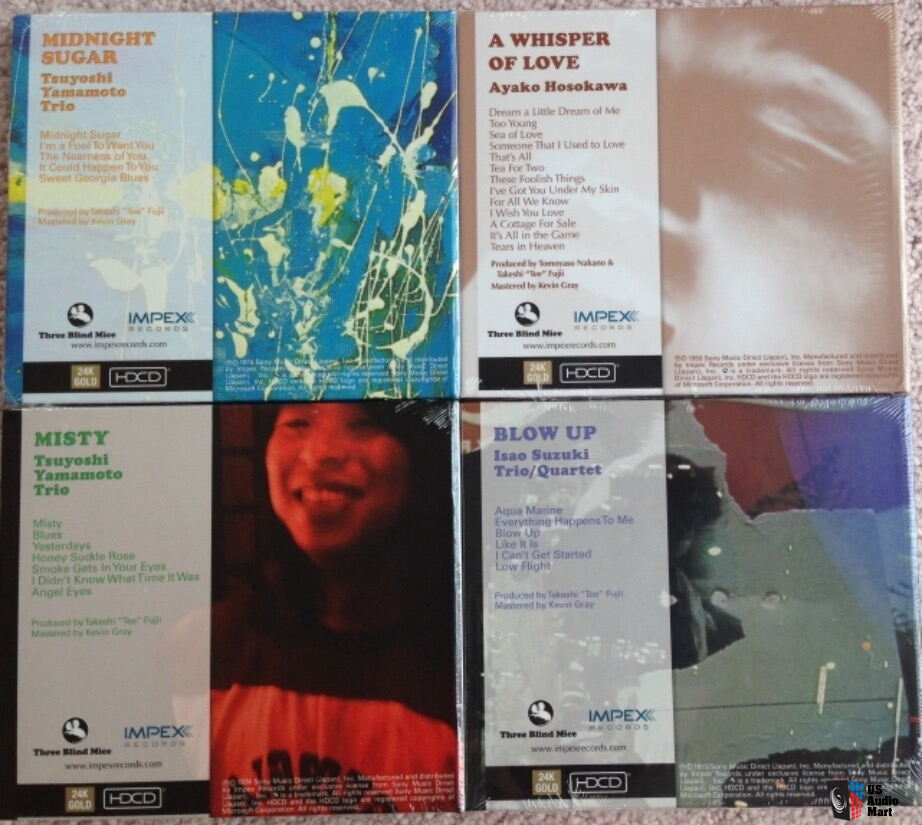 TBM Three Blind Mice CD set of 4 New Sealed 24K Gold IMPEX Records ...