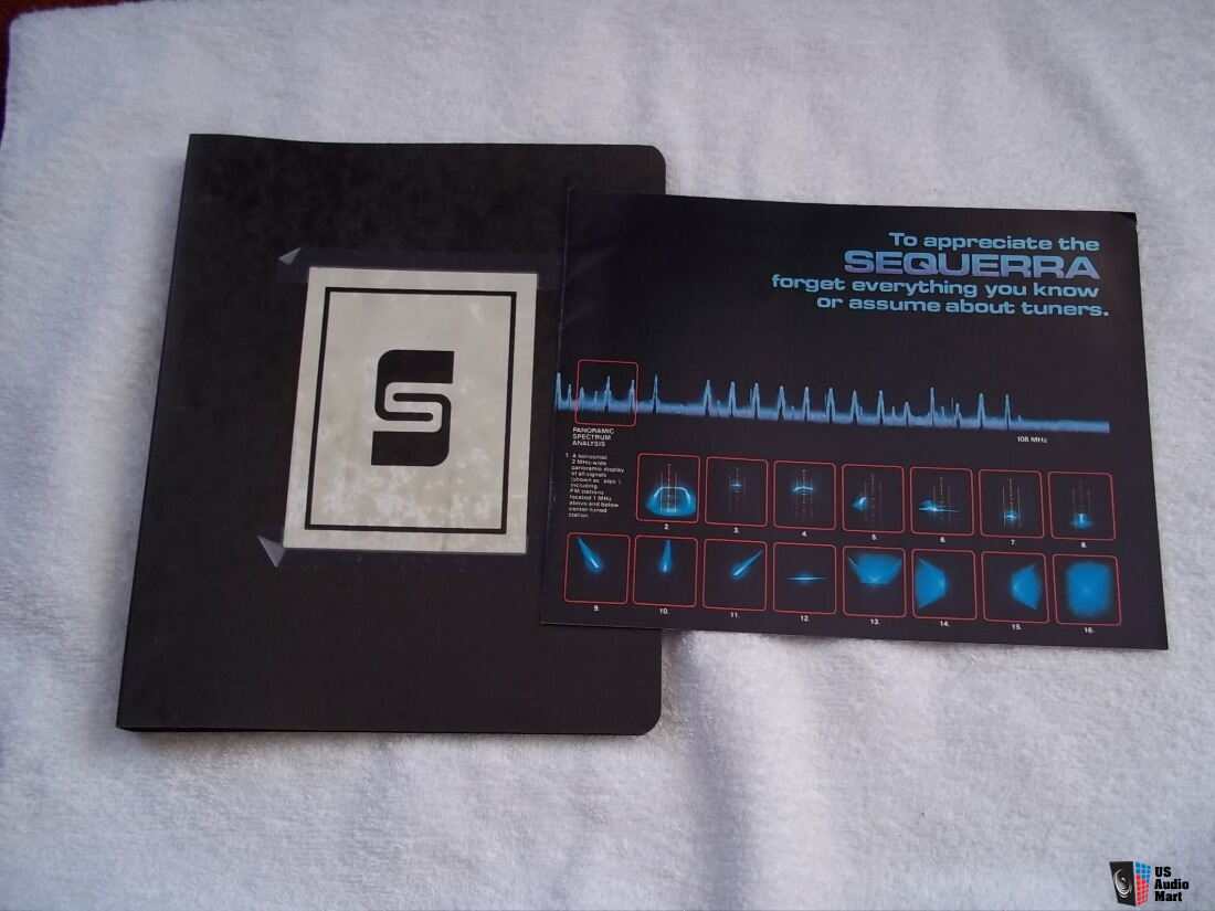 Sequerra FM-1 tuner with panoramic display and original owners manual ...