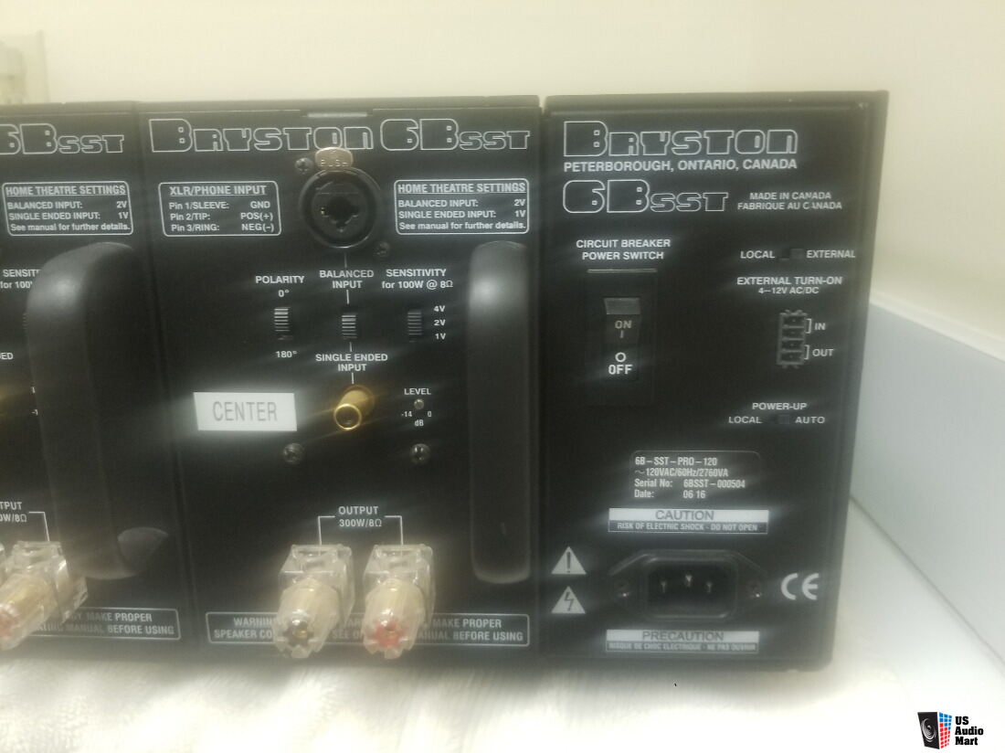 Bryston 6b SST 3-Channel Professional Power Amp Amplifier Photo ...
