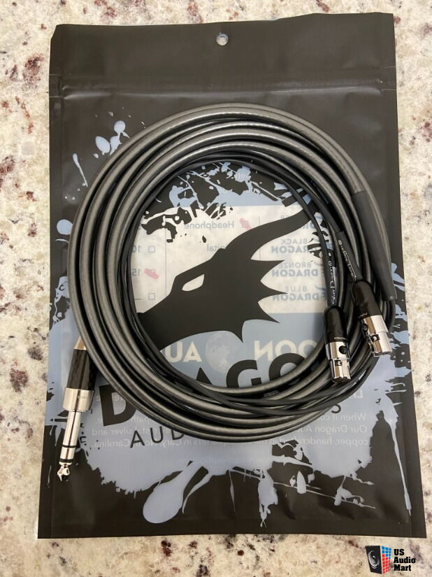 Moon Audio Silver Dragon V3 Premium Cable for Audeze Headphones ...