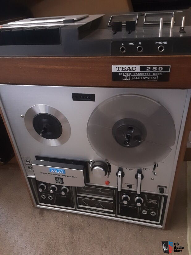 Akai 1730D-SS Quadraphonic Reel To Reel and Teac A-250 Cassette Photo ...