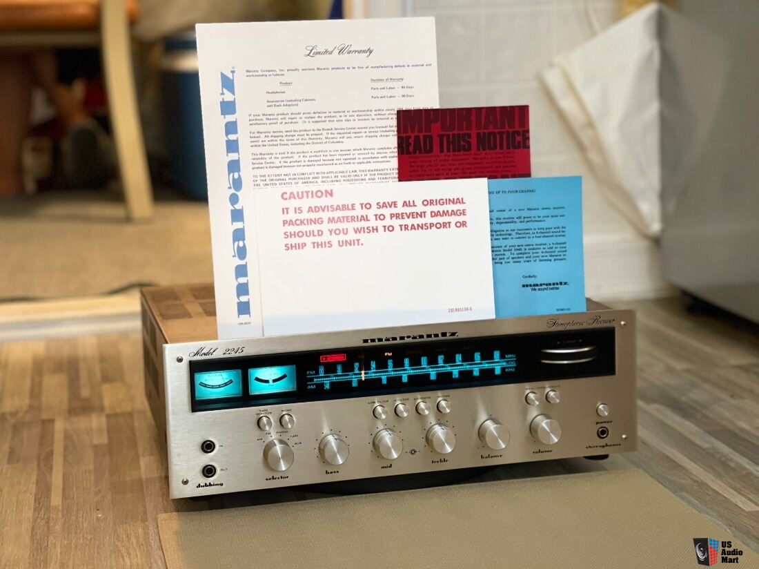 LIMITED EDITION Champagne Engraved Marantz Model 2245 Stereo Receiver ...