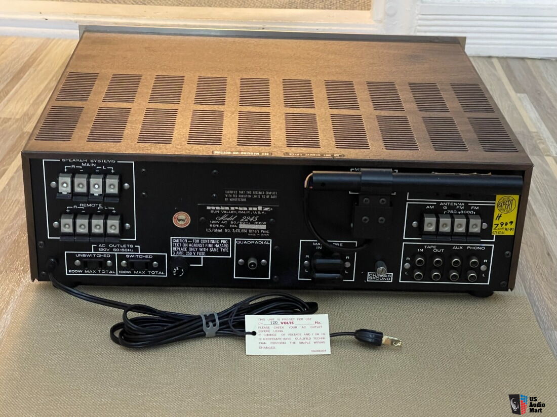 LIMITED EDITION Champagne Engraved Marantz Model 2245 Stereo Receiver ...
