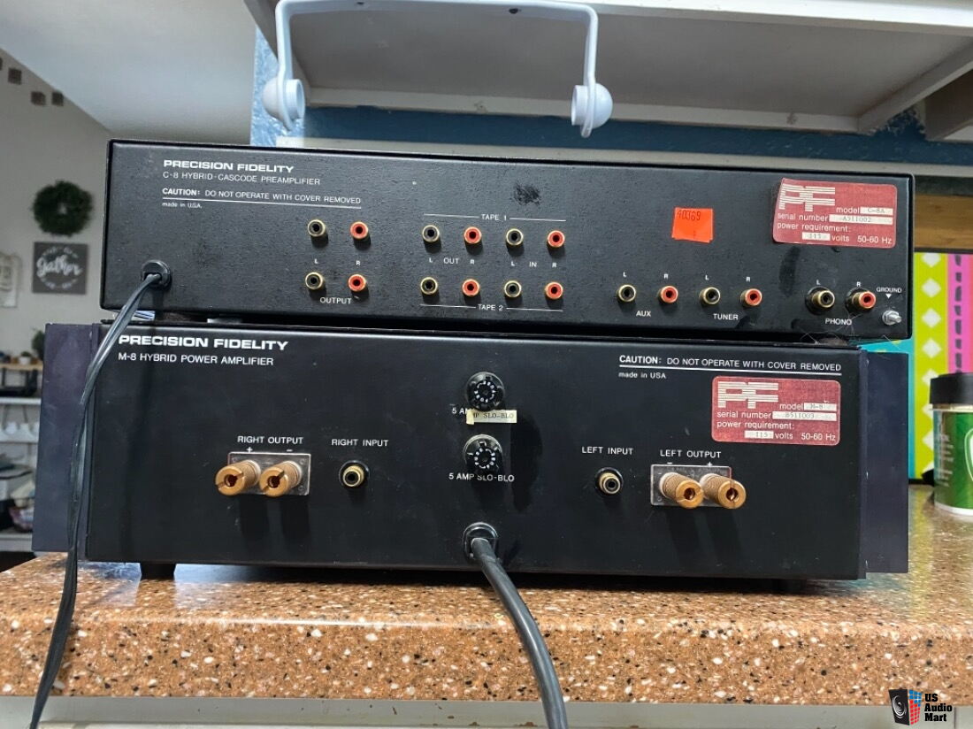 Precision Fidelity C8 Tube Hybrid Preamp w/ Phono stage / Hybrid M8 ...