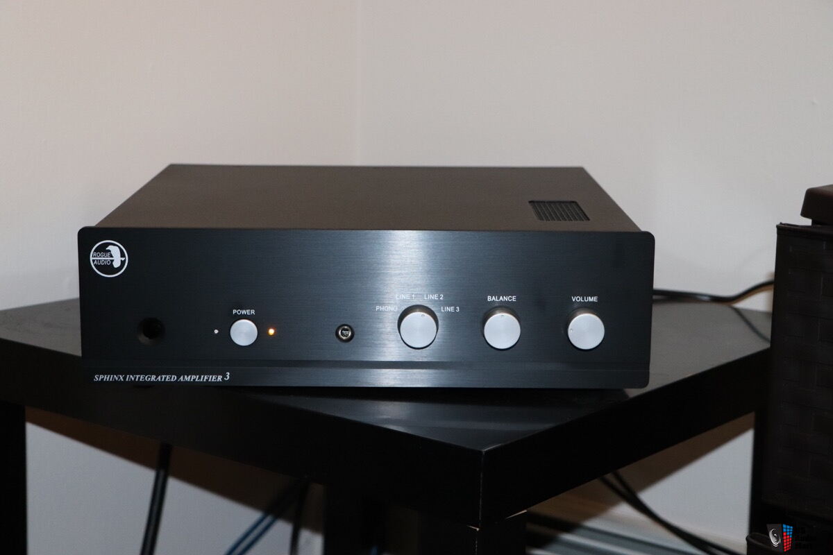 SOLD - Rogue Audio Sphinx V3 Hybrid Integrated Amplifier in a black ...