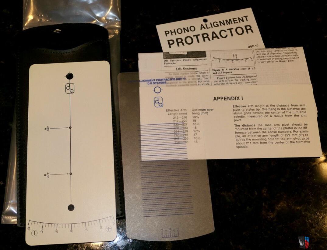 DB Systems - DBS Cartridge Alignment Protractor Turntable Vinyl Record ...