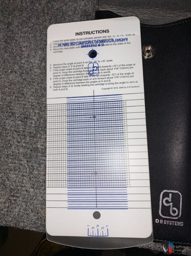 DBS DB Systems - DBP-10 Cartridge Alignment Protractor Photo #3359816 ...