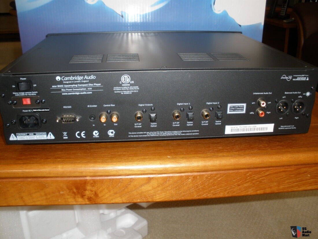 Cambridge Audio Azur 840C CD Player/DAC Photo #3360726 - US Audio Mart
