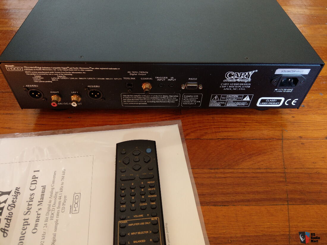 Cary Audio CDP-1 HDCD Player with Remote & Manual, in Box (Read ...