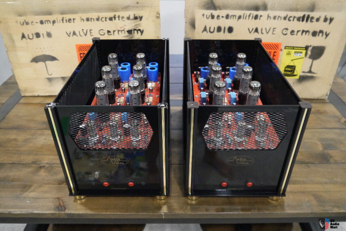 Audio Valve Challenger 160 Monoblock Tube Amplifiers EL34 Class A with ...