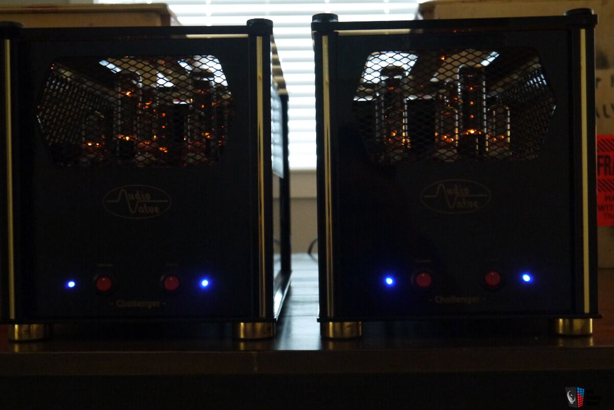 Audio Valve Challenger 160 Monoblock Tube Amplifiers EL34 Class A with ...