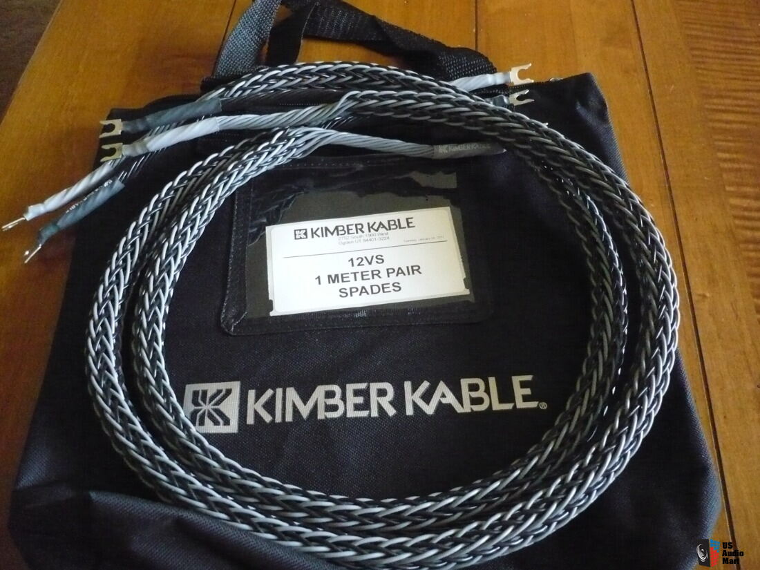 Kimber Kable 12VS 1 Meter Pair 1/4 SPADES connectors Photo #3372781 ...