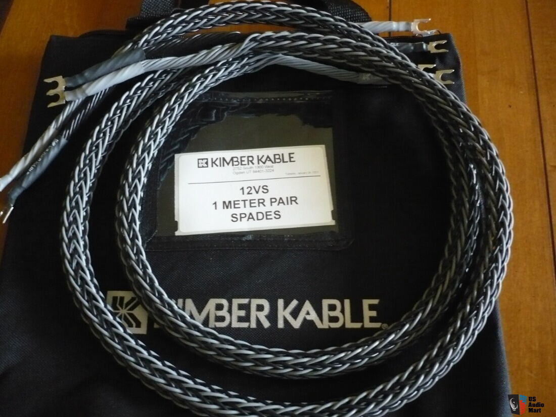 Kimber Kable 12VS 1 Meter Pair 1/4 SPADES connectors Photo #3372781 ...