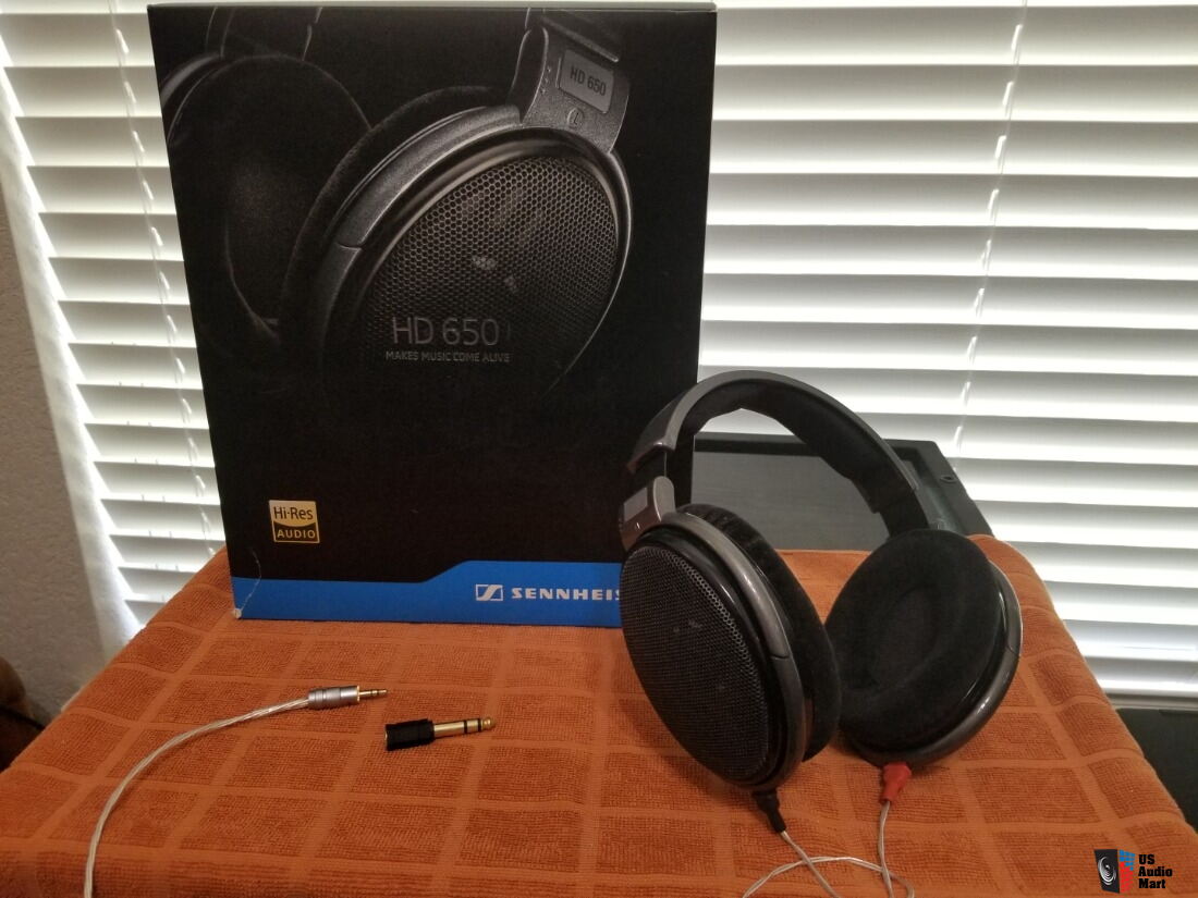 Sennheiser HD650 plus additional silver cable + original box For Sale ...