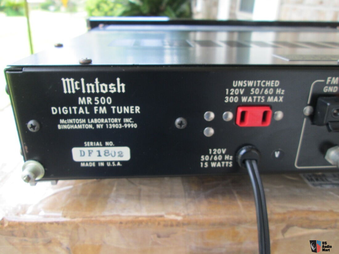 Mcintosh MR500 FM tuner in Original box Photo #3377285 - US Audio Mart