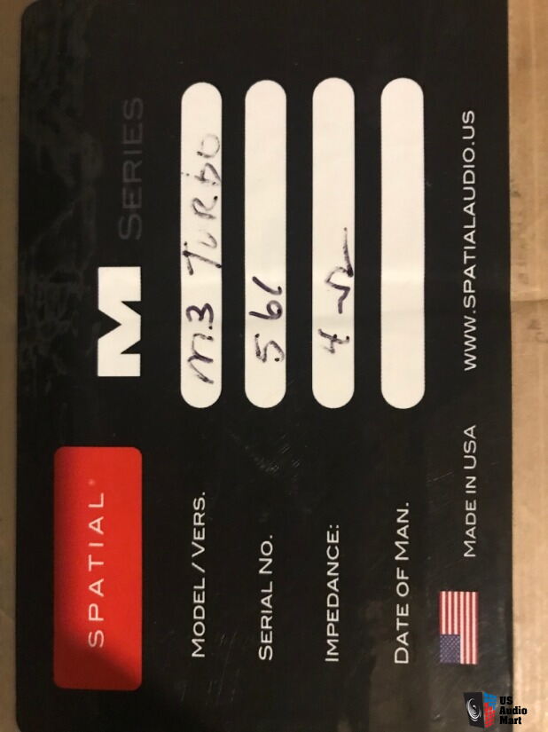 Spatial Audio M3 Turbo S Photo #3382828 - US Audio Mart