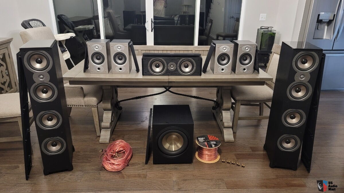 Polk Audio 7.1 surround speaker system For Sale - US Audio Mart