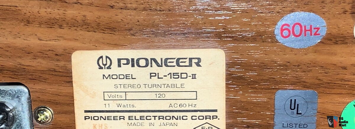 Gorgeous Classic Pioneer PL-15D II Semi-Automatic Belt Drive Turntable ...