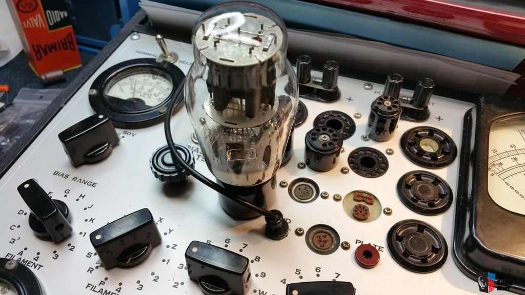 Vacuum tube headphone amplifier, with external 5AR4 tube rectified ...