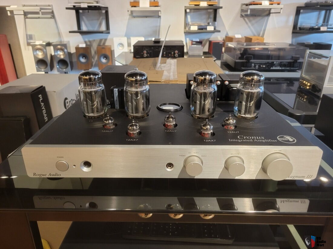 Rogue Audio Cronus Magnum III Tube Integrated Amplifier Silver w/ Box ...