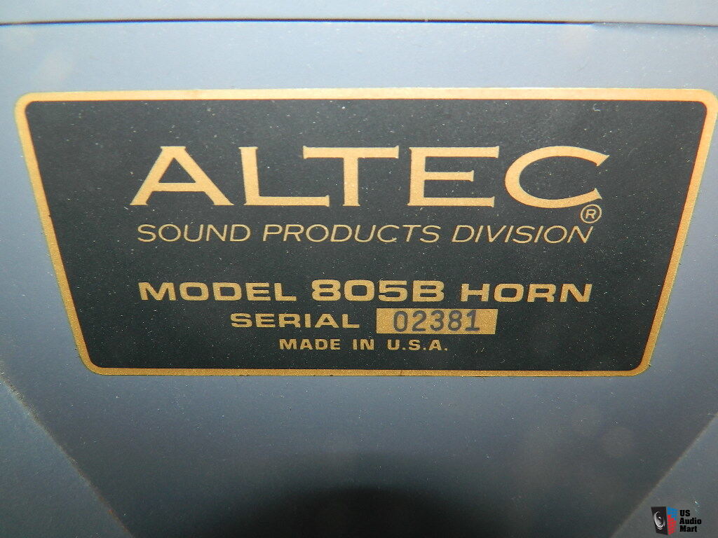 Original Altec A5 "Voice of the Theater" 515 Woofer 288 Driver 805 Horn ...