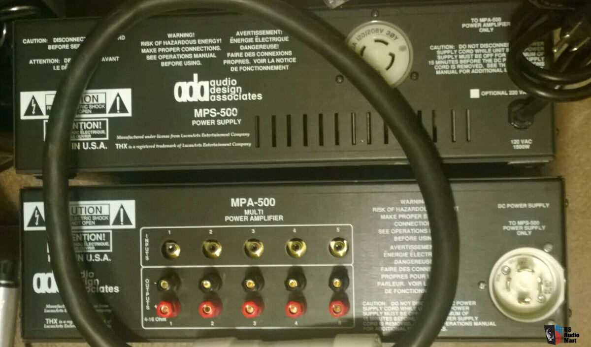 ADA MPA-500 THX 200W 450W RMS x 5 Channels MOSFET 2 Chassis Power ...