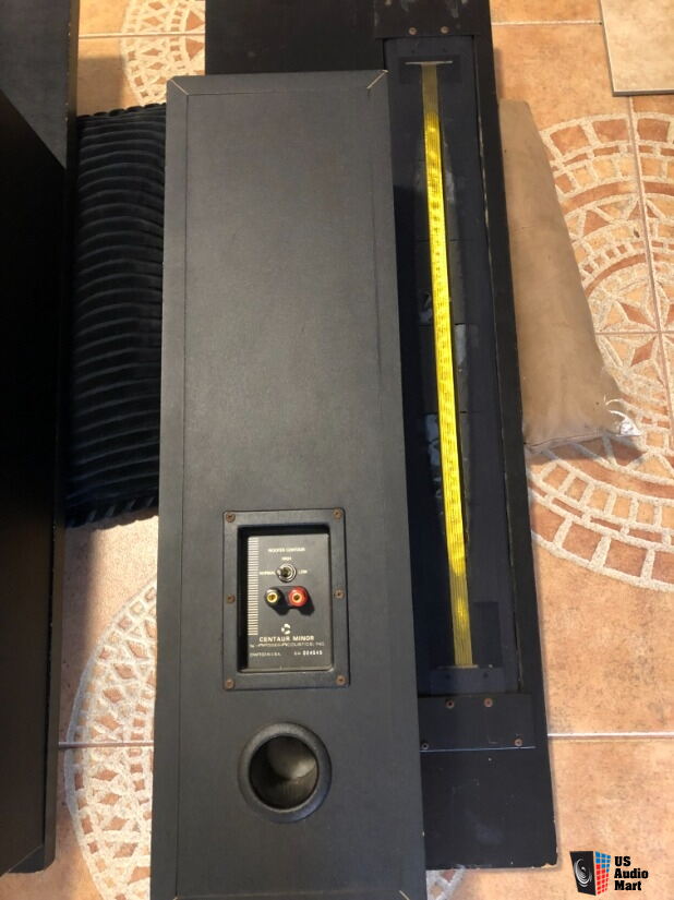 Apogee Centaur Minor Ribbon Speakers pair of SYMO Spade Cables Photo ...