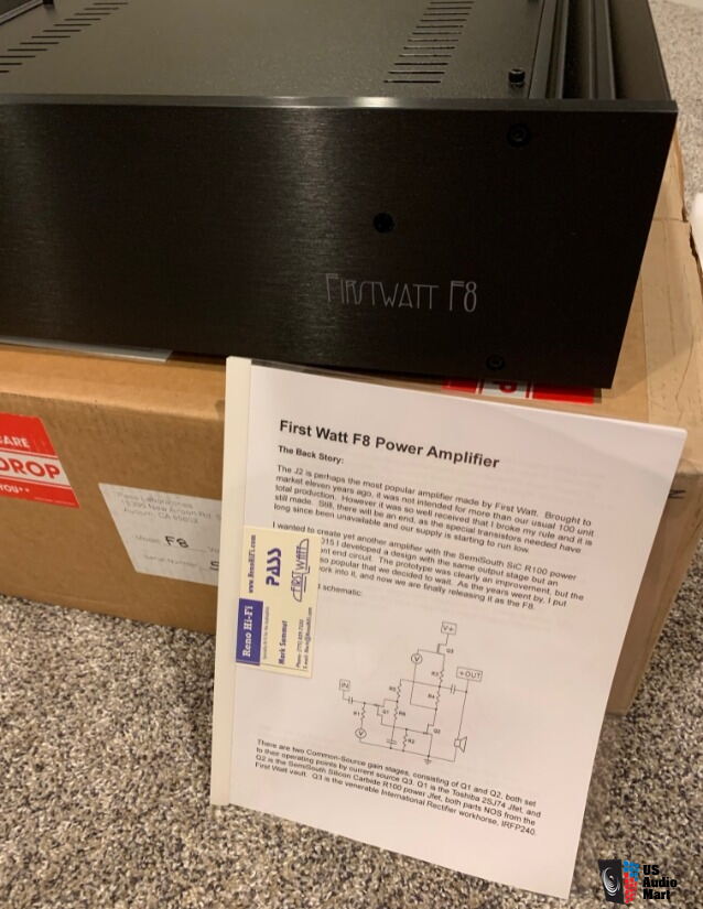 First Watt F8 - Class A Stereophile recommended power amplifier ...