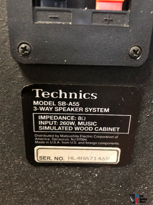 Technics SB-A55 Floor Standing Speakers with 12" & 10" Subwoofer in ...