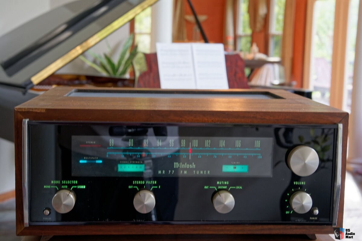 McIntosh MR77 Tuner w/Panloc Wood Case. Just Serviced, Including Full ...