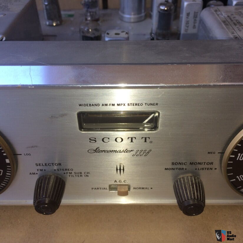 Scott Stereomaster 333B AM/FM stereo tube tuner MADE IN USA Photo ...