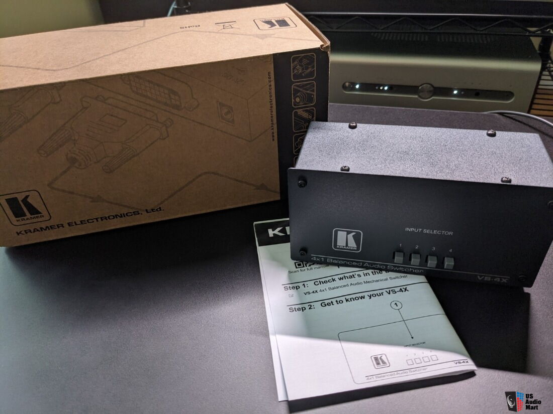 Kramer VS-4X 4X1 Audio Mechanical Switcher For Sale - US Audio Mart