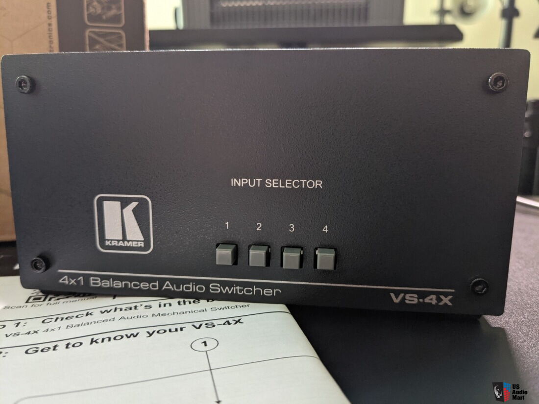 Kramer VS-4X 4X1 Audio Mechanical Switcher Photo #3450783 - US Audio Mart