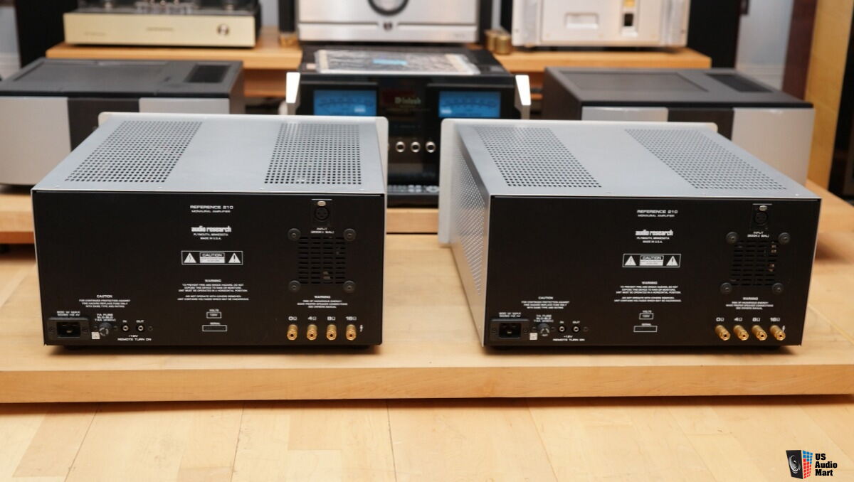 Audio Research Reference 210 tube mono blocks amplifiers