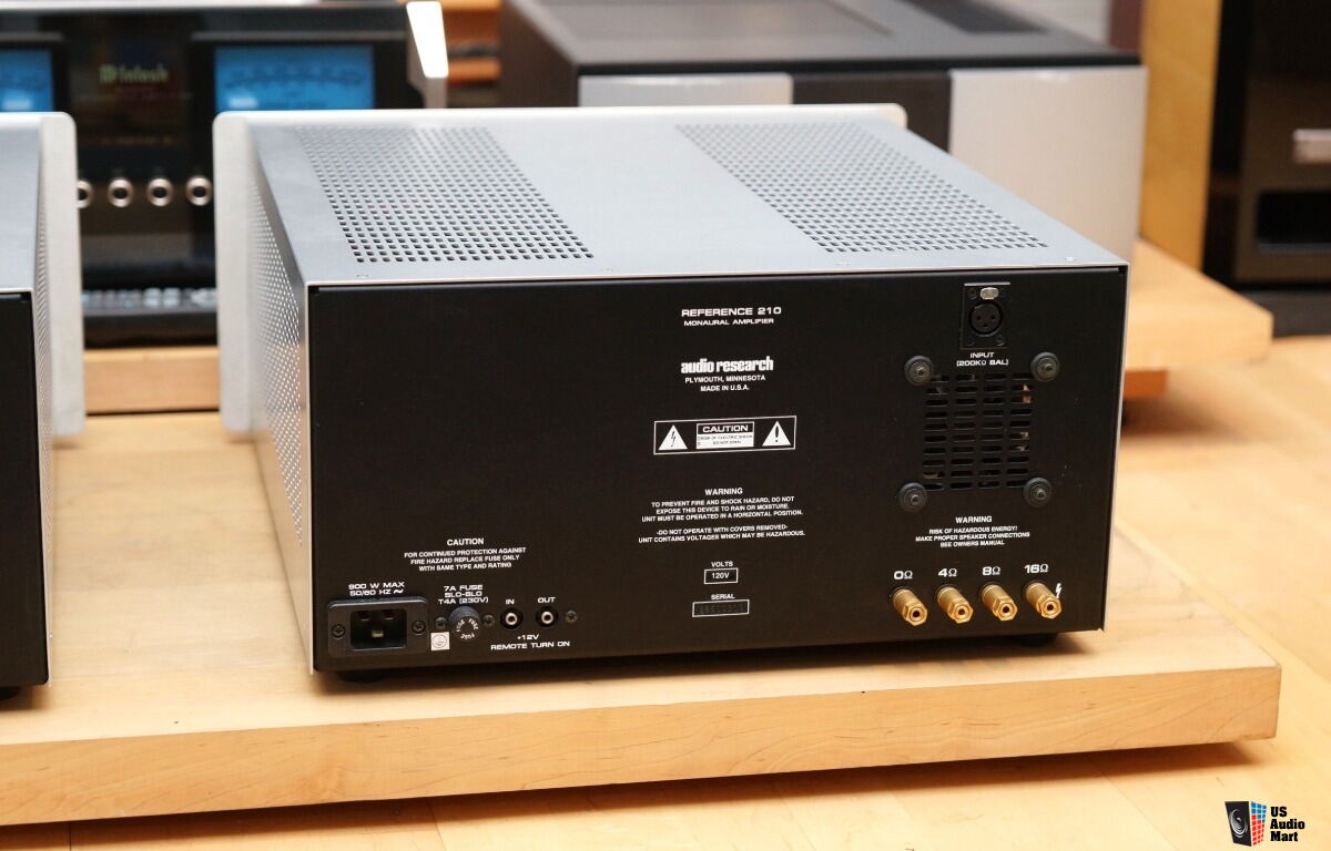 Audio Research Reference 210 tube mono blocks amplifiers Photo #3451657 ...