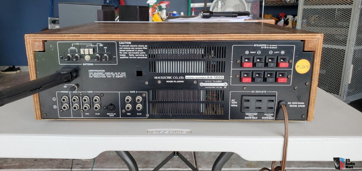 AKAI AA-1200 Vintage Stereo Receiver Monster 120wpc Excellent Photo ...