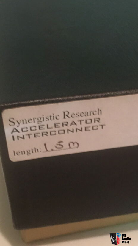 Synergistic Research Accelerator Rca to Xlr 1.5 M For Sale - US Audio Mart