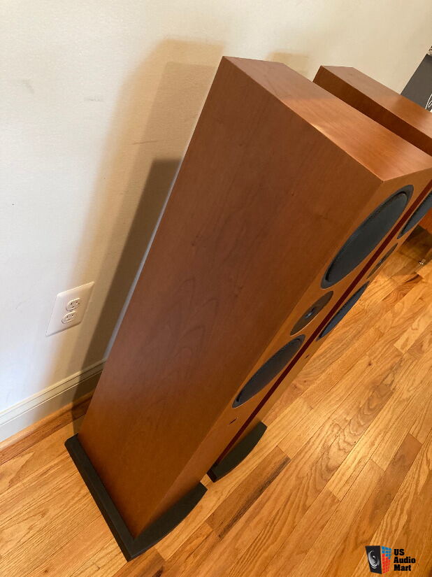 Linn Ninka Floor Speakers in Cherry Finish with Upgraded Hiquphon ...