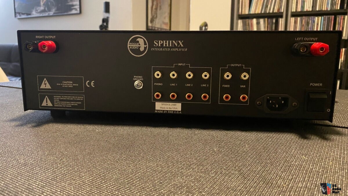 Rogue Audio Sphinx V3 Integrated Amp (silver face w/ remote) Photo ...