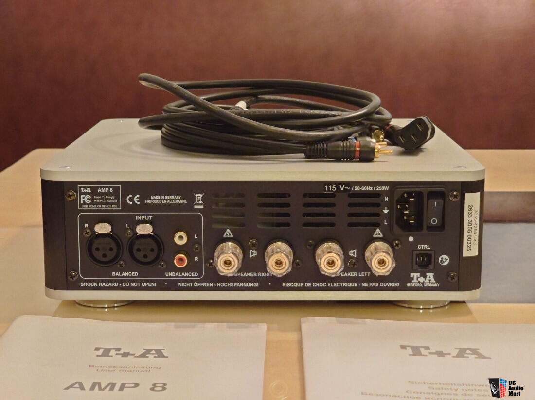 FOR SALE: T+A Amp 8 - Solid State Power Amplifier (8 Ohms / 4 Ohms 80 ...