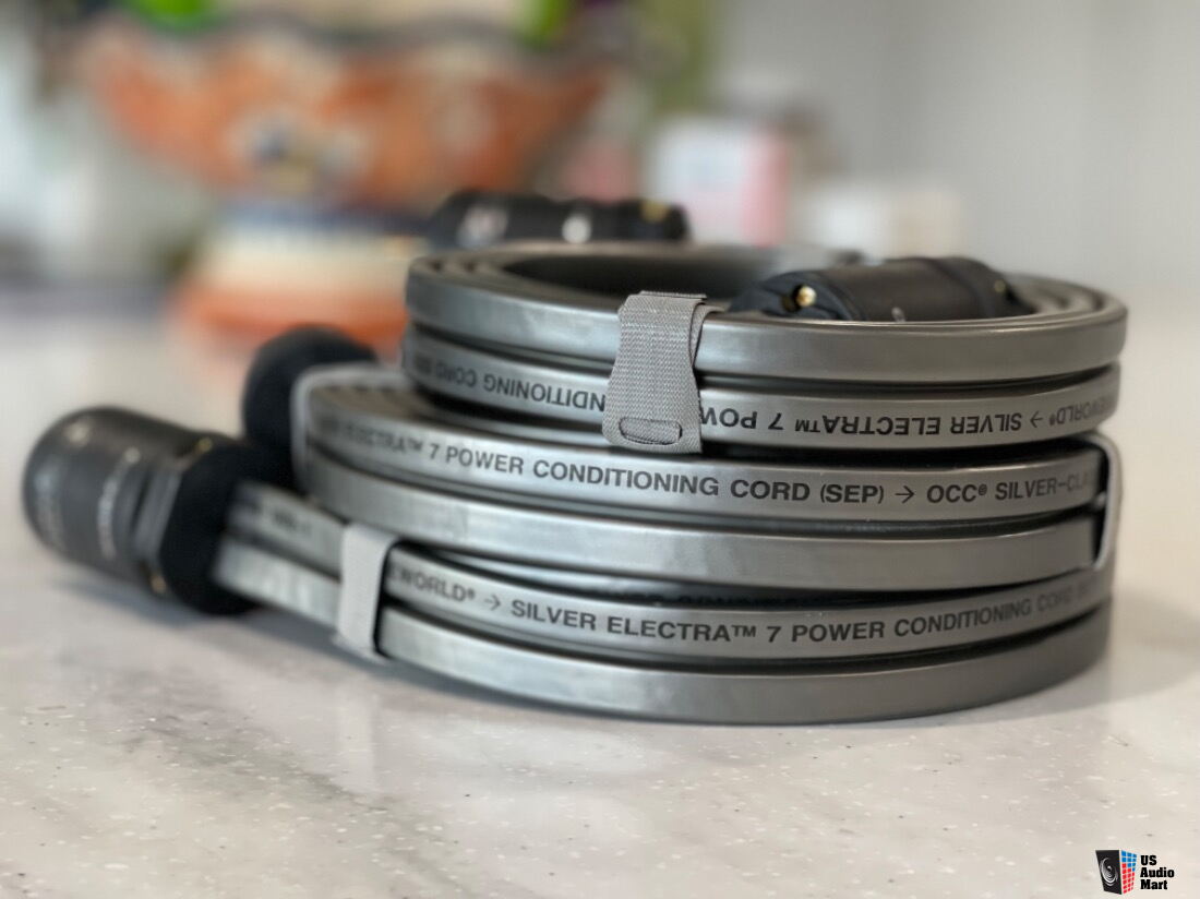 WireWorld Silver Electra 7 Power Cable with upgraded IEC connectors. 2m ...