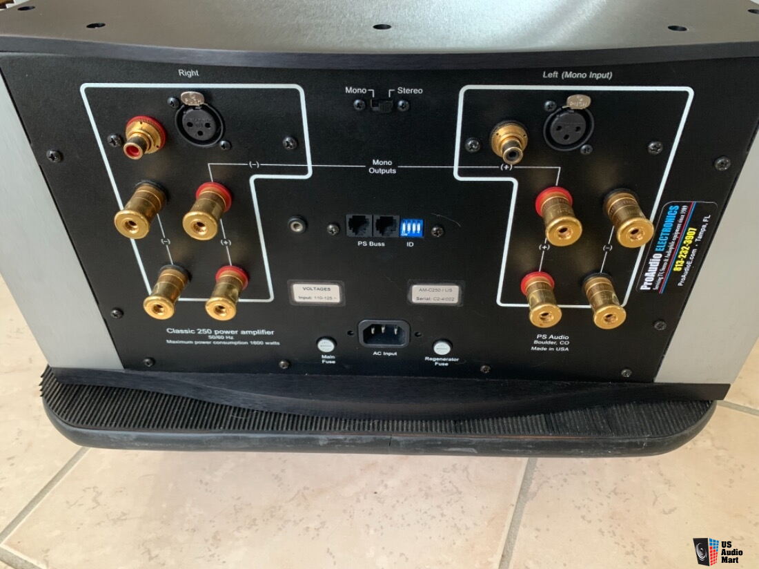 PS Audio Classic 250 Power Amp w/OEM double boxes, recently recapped ...
