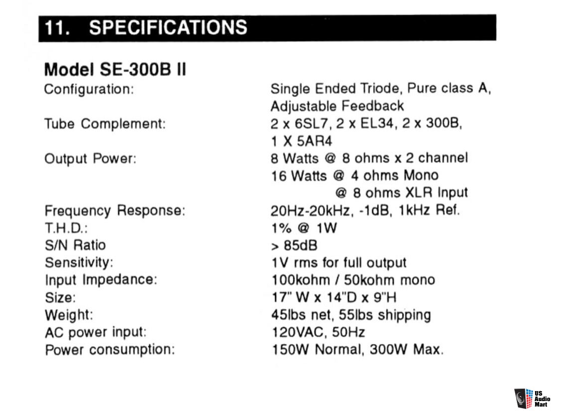 Golden Tube Audio SE 300b II SE Shipped Photo #3528999 - US Audio Mart